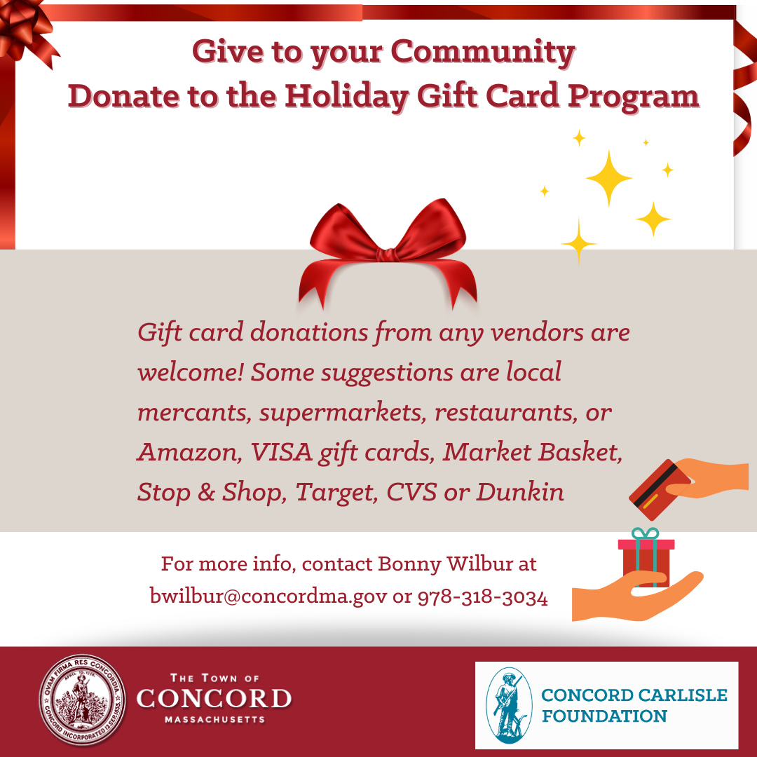Holiday Gift Card Program – Concord Carlisle Foundation